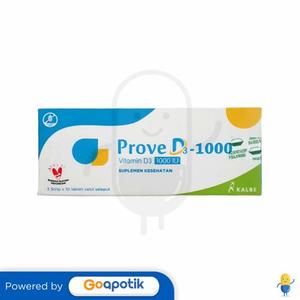 Jual PROVE D3 1000 IU BOX 30 TABLET - Kota Bekasi - Apotek Jihan Farma ...