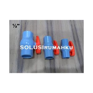 Jual 👍 Stop Kran PVC 1/2" Ball Valve PVC 1/2 Inch Kran/Keran/Putaran ...