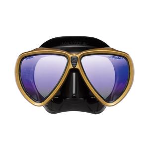 Promo Diving Mask Gull Mantis LV Bk Silicone UV420+AR CUT Samba Gold ...