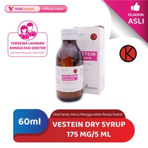 Jual Vestein Dry Syrup 175 mg/5 ml / Erdosteine / Batuk Berdahak (60 ml ...