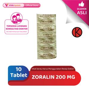 Jual Zoralin 200 mg (10 Tablet) - Jakarta Barat - Viva Apotek Official ...