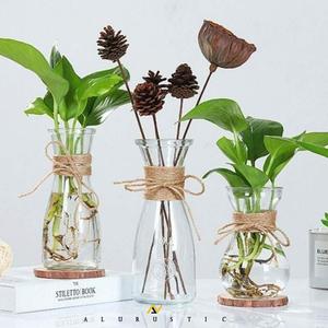 Jual VAS BUNGA KACA BENING TALI RAMI AESTHETIC | POT BUNGA | VAS RUSTIC ...