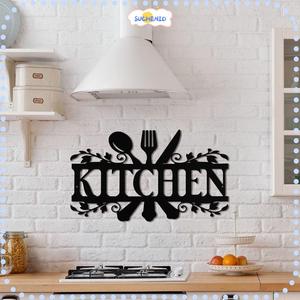 Jual Likeenid Tanda Dapur Wall Decor Metal Black Rustic Kitchen Decor ...
