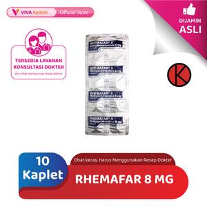 Jual Rhemafar 8 mg / Methylprednisolone / Radang / Alergi (10 Kaplet ...