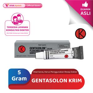 Jual Gentasolon Krim / Infeksi Kulit / Gatal / Pembengkakan (5 Gram ...