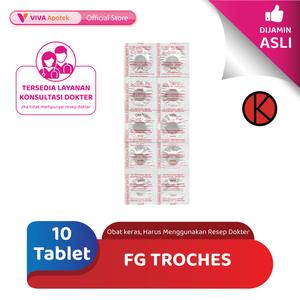 Jual FG Troches Antibiotik untuk Radang Tenggorokan (10 Tablet ...