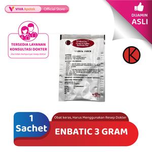 Jual Enbatic 3 Gram / Bacitracin / Neomycin / Infeksi Kulit (1 Sachet ...
