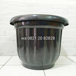 Jual GROSIR pot tanaman pot bunga 60cm hitam tebal JUMBO kuat tanaman ...