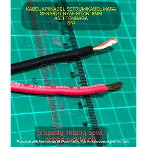 Jual Kabel Aki Kabel Serabut Nyaf 6Mm Kitani Kabel Api Kabel Masa Kabel ...