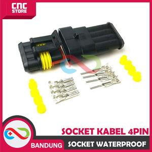 Jual Soket Konektor Kabel Anti Air Socket Waterproof 4Pin - Jakarta ...