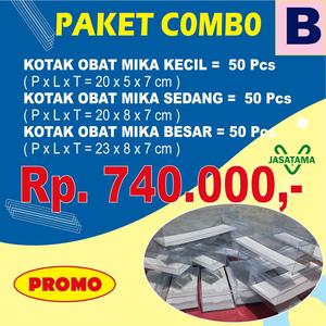 Jual Kotak Obat Mika Plastik Klinik Apotek Rumah Sakit paket 3 ukuran ...