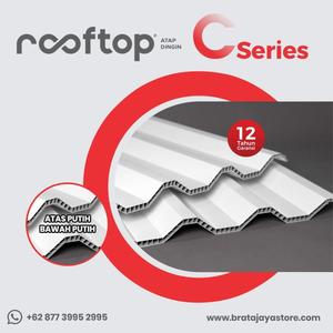 Jual Atap uPVC Rooftop C Series C-Series 1 Meter Rumah Gedung Ruko ...