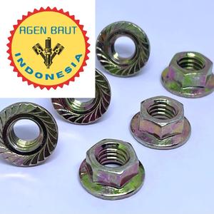 Jual Mur Flange M8/Flange Nut M8 kuning - Kota Bekasi - Agen Baut ...