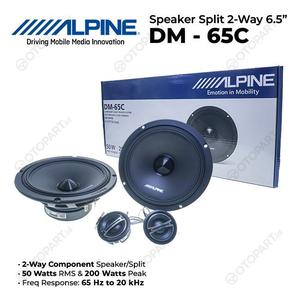 Jual Speaker ALPINE DM 65C 2 Way Split 6.5" inch Hi-Res Audio Japan ...