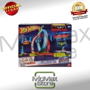 Promo Hot Wheels HOTWHEELS Neon Speeders Laser Stunt Slamway Track Set ...