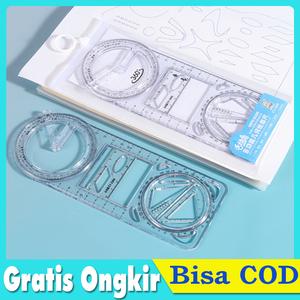 Jual Penggaris Geometri Multifungsi Penggaris Busur Derajat Sekolah ...