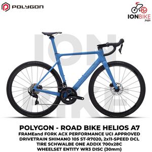 Jual Sepeda Balap Polygon 700c Helios A7 Carbon Roadbike Disc Brake 700 ...
