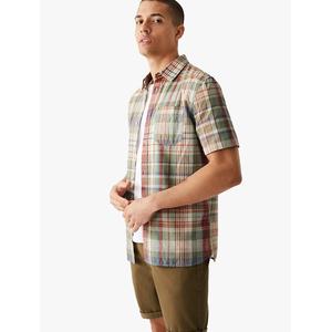 Promo M&S - Kemeja Casual Pria - Pure Cotton Check Shirt - Green Mix ...