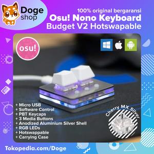 Jual OSU! NONO KEYBOARD BUDGET EDITION V2 MECHANICAL CHERRY HOT-SWAPPABLE - Black-SilverMx ...