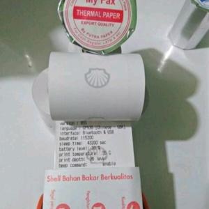 Jual Kertas kasir thermal logo SHELL 58x48 / Struk EDC logo printer ...