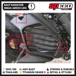 Jual Baut Cover Tutup Radiator Nmax Titanium Grade 5 Thailand King Nut ...