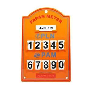 Jual ser Papan Meter PLN PAM Board Meteran Bulanan / Kenmaster Papan ...