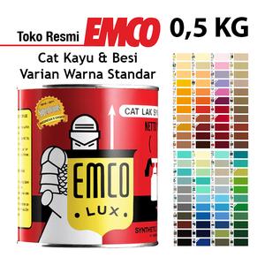 Jual Emco Lux Cat Kayu & Besi 0,5kg - Warna Standar Hitam Putih Gloss ...