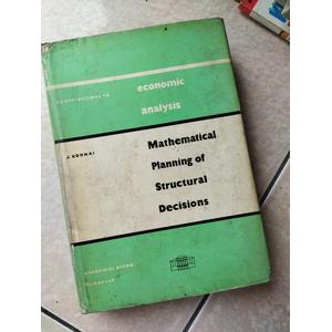Jual Buku Teks MATHEMATICAL PLANNING OF STRUCTURAL DECISIONS - Jakarta ...