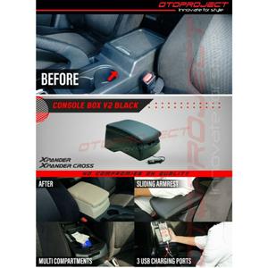 Jual [ Original] Console Box Xpander Cross V2 Otoproject Hitam Armrest ...