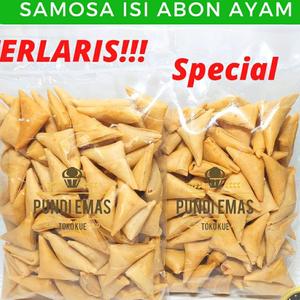 Jual Kue Samosa Abon Ayam / Samosa Segitiga Cemilan Kiloan 250Gr ...