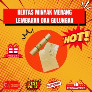Jual KERTAS MERANG GULUNGAN DAN LEMBAR KERTAS SERAP MINYAK KERTAS ...
