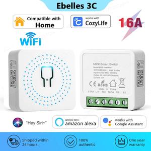 Jual NT Wifi Smart Switch Homekit Light Switches 16A Wireless Relay ...