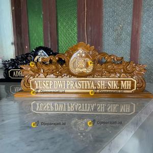 Jual papan nama kayu custom , Papan nama ukir motif bali , papan ...