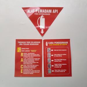 Promo Stiker Cara Penggunaan APAR, Stiker Tanda APAR - Lengkap 3 - Kab ...