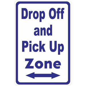 Jual Rambu Drop Off and Pick Up Zone 40x60cm, 35x50 cm, plat ACP 3mm ...