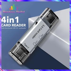 Jual RD 4 in 1 USB 3.0 / Type C / SD Card / TF Memory Card Read OTG ...