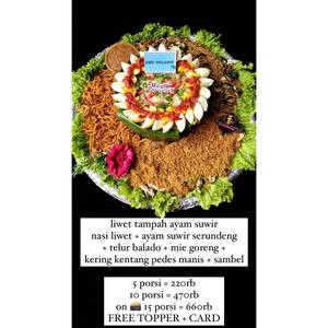 Jual Liwet Tampah Ayam Suwir - READY SETIAP HARI - FREE TOPPER DAN CARD ...