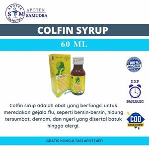 Jual COLFIN SYR - 60Ml obat penurun demam obat batuk kering obat alergi ...