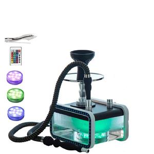 Jual Acrylic Hookah Arabic Chicha Double Bar Narguile Complete Shisha ...