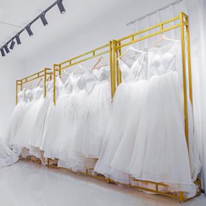 Jual Wedding Dress Shop Wedding Dress Shelf Floor Type Display Hanger ...