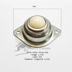 Jual PRODUK TERBARU! Ball Caster Roda Mata Sapi Besar Nylon / Roda ...