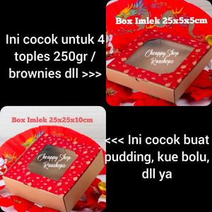Jual Pudding Box Imlek 25x25 x 10cm Box Imlek 25x25 x5cm Box Imlek 4 ...