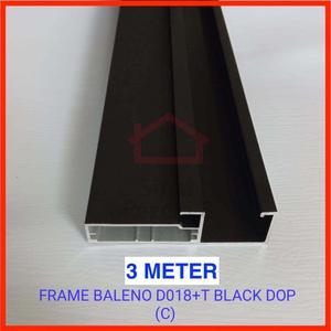 Jual Frame Alumunium Handle HITAM Profil Lis Kaca Lemari Bingkai Frame ...