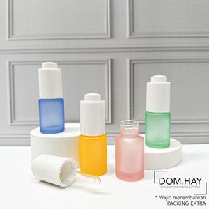 Jual 15ml Botol Pipet Pump Kaca Frosted Warna 7UK Skin Care Face Serum ...
