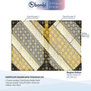 Jual "Jual Bambi Map Sertifikat A4 Kain Batik / Map Sertifikat / Cover ...