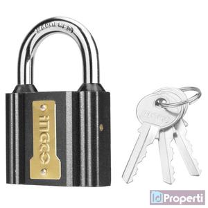 Promo Ingco DIPL0501 Brass Padlock 50mm Gembok Rumah Ruko Pagar Besi ...