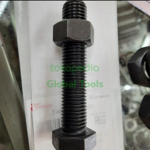 Jual ready baut mur baja m18x100 baut full drat htb 8.8 hex bolt m18 x ...