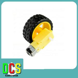 Jual Motor DC Gear Box dan Roda untuk robot untuk arduino smart car - 1 ...
