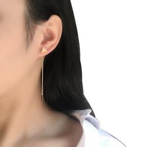 Jual Anting Simple Import Korea Tusuk Belakang Segitiga MA307 - Gold ...