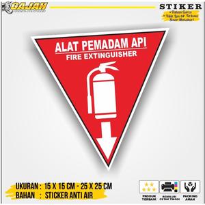 Jual Stiker Sign K3 Rambu Safety Segitiga APAR / Label Simbol Segitiga ...